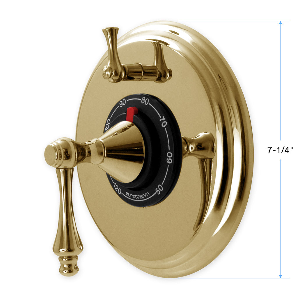 Sigma Thermostatic Shower Trim with Montreal Handle with One Volume Co ...