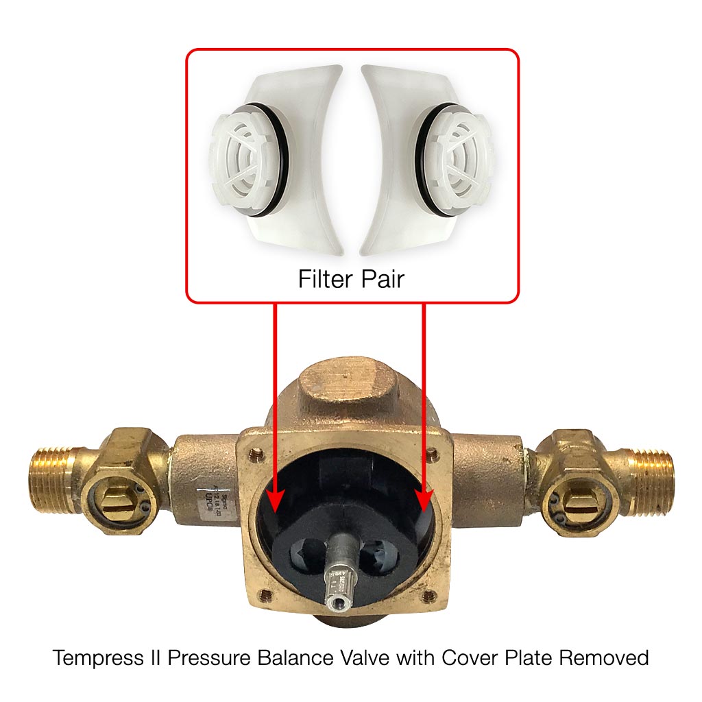Tempress II Pressure Balancing Cartridge and Pair of Valve Filters ...