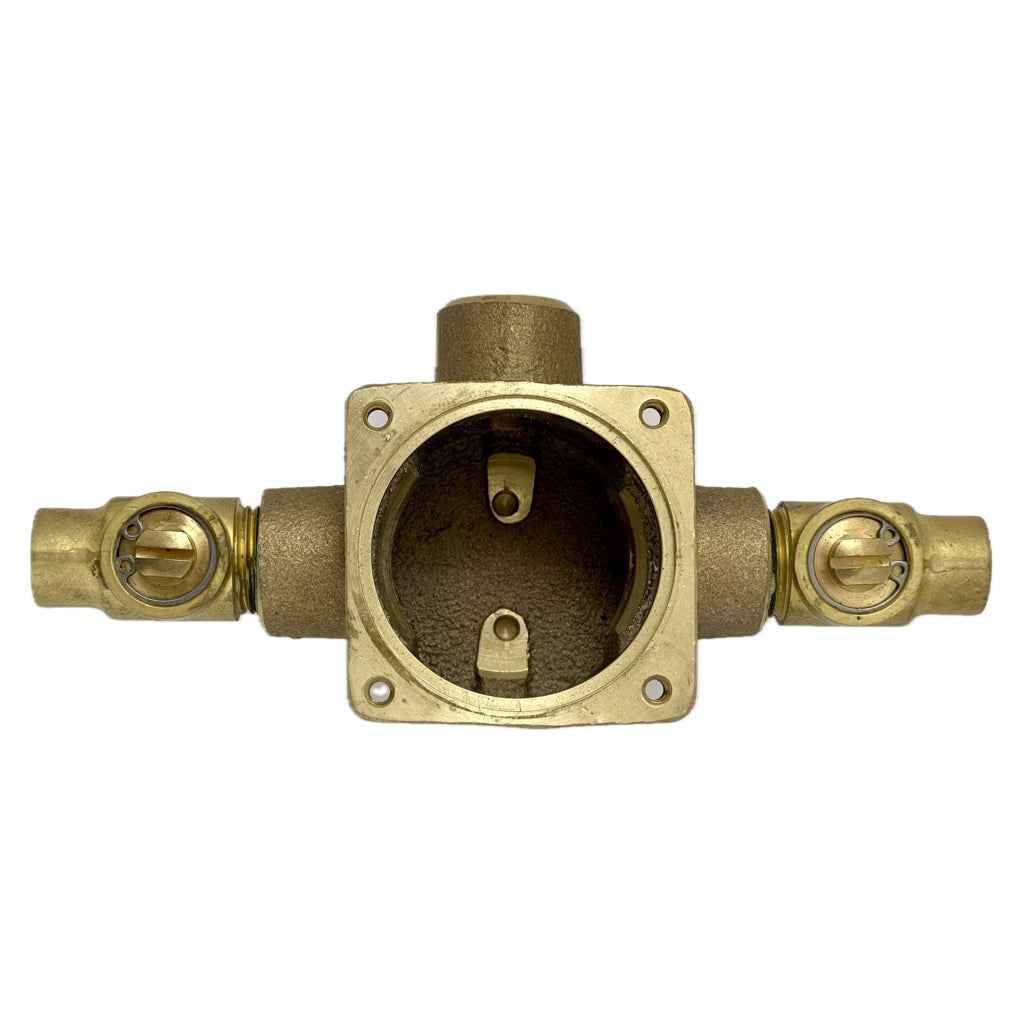 Tempress II Pressure Balancing Valve Body (No Filters) – Sigma Faucet Parts