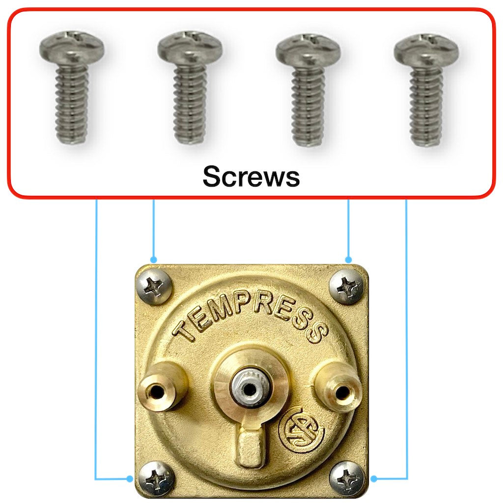 4 Screws for Tempress Valve Cover – Sigma Faucet Parts