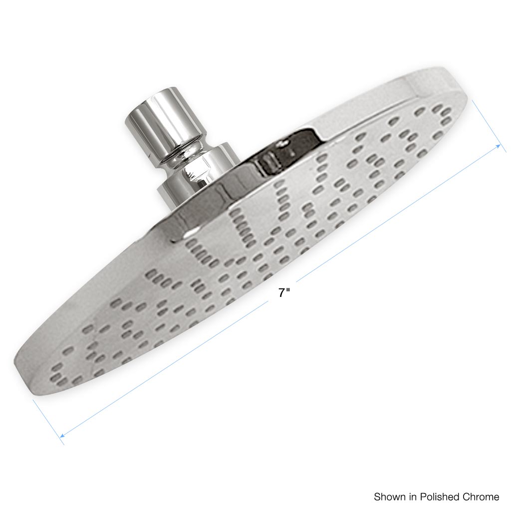 Sigma 7" Round Easy Clean Shower Head with Swivel Connector – Sigma ...