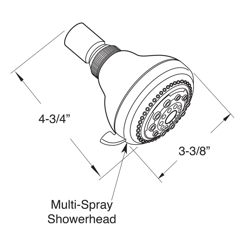 Sigma 3-Way Multi-spray Shower Head 18.10.051 – Sigma Faucet Parts