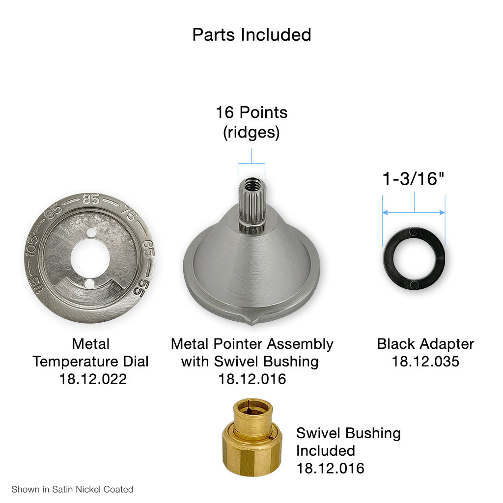 Sigma Thermostatic Temperature Dial Assembly 16 Point – Sigma Faucet Parts